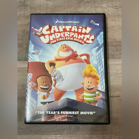 Other | Like New Dreamworks Captain Underpants The First Epic Movie Dvd ...